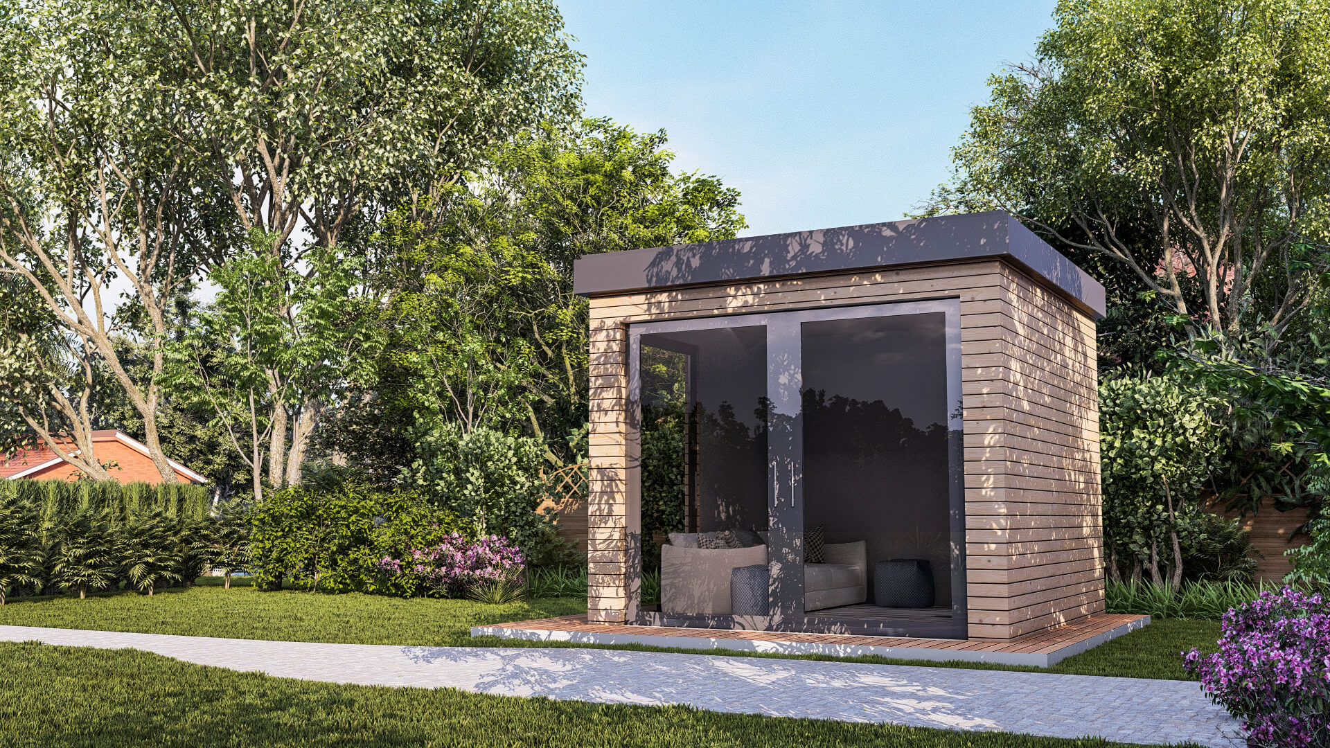 Solo Studio 3x3 Garden Office or Garden Building - Qube Buildings